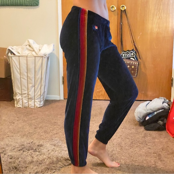 Aviator Nation | Pants & Jumpsuits | Aviator Nation Velvet Jogger ...